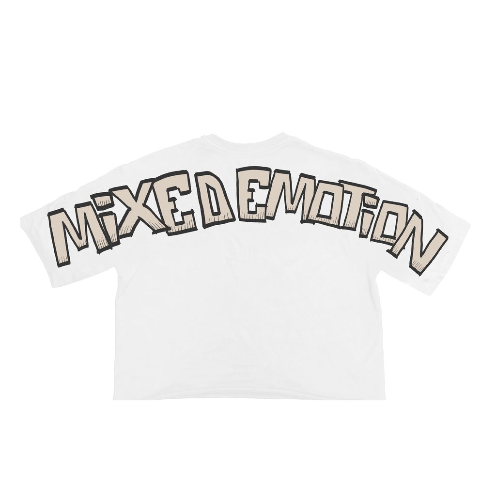 Emotion White Pirate Cropped Tshirt || New Arrivals